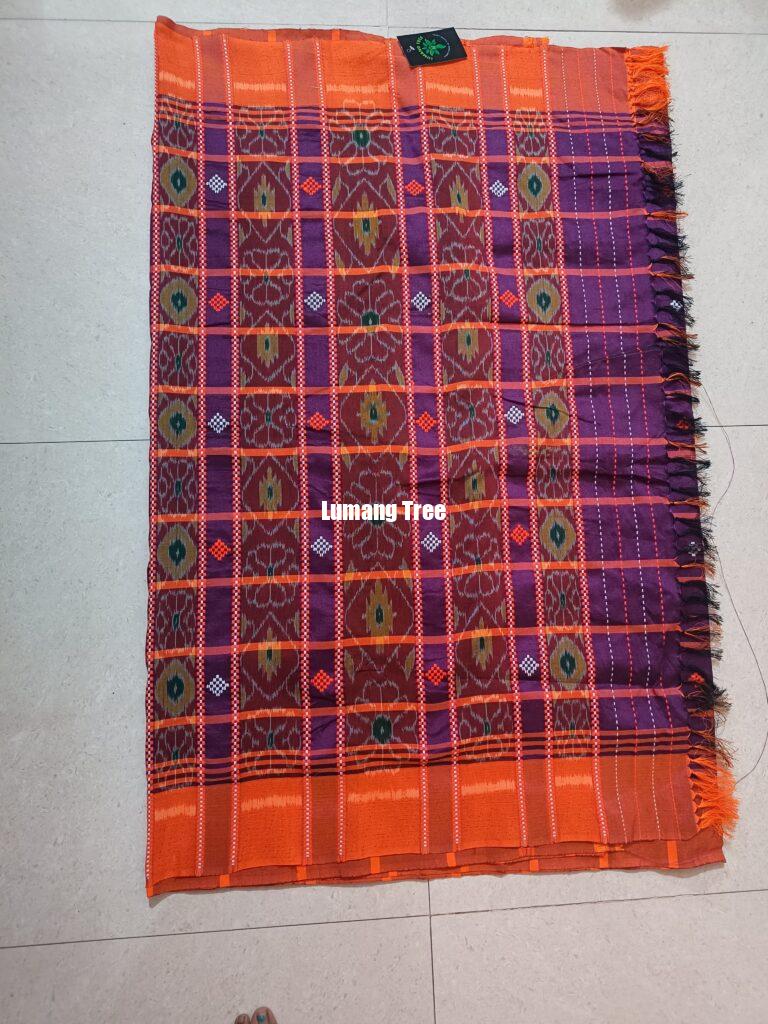 Traditional Santali Sambalpuri Panchi Saree - Lumang Tree